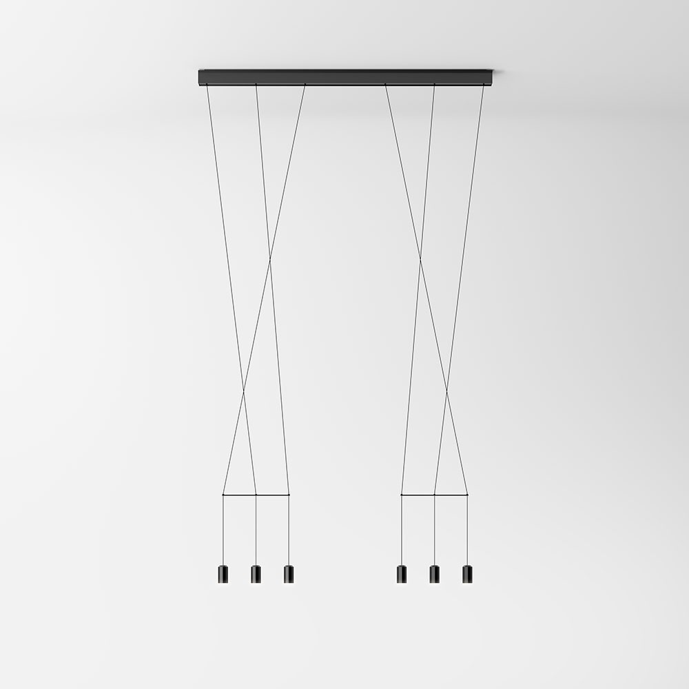 Lámpara suspensión Wireflow lineal de Vibia. Tienda online lámparas ...