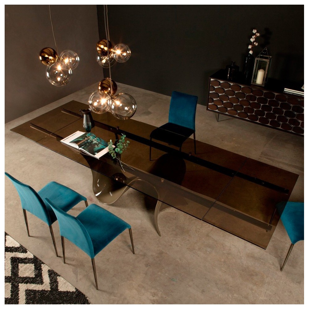 Mesa Wave extensible de Tonin casa. Muebles modernos de hogar.