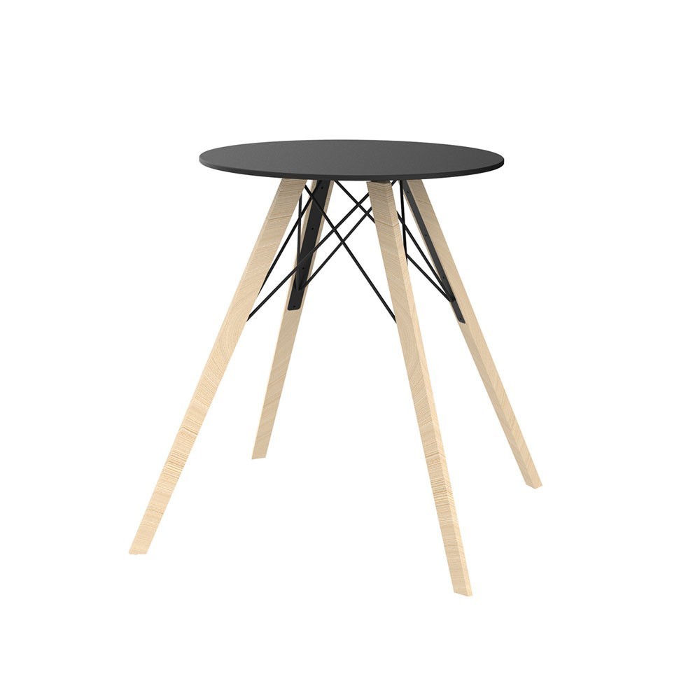 Mesa redonda Faz Wood dining table. Vondom