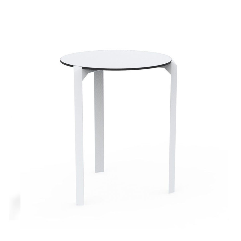 Mesa Quartz redonda HPL y Resina con Doble Pared Diseñada por Vondom