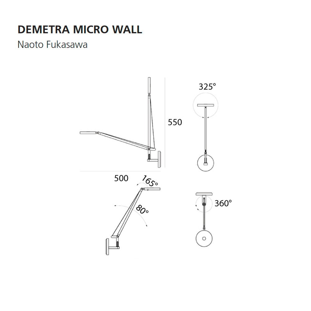 Demetra micro wall de Artemide. Tienda online de lámparas modernas.