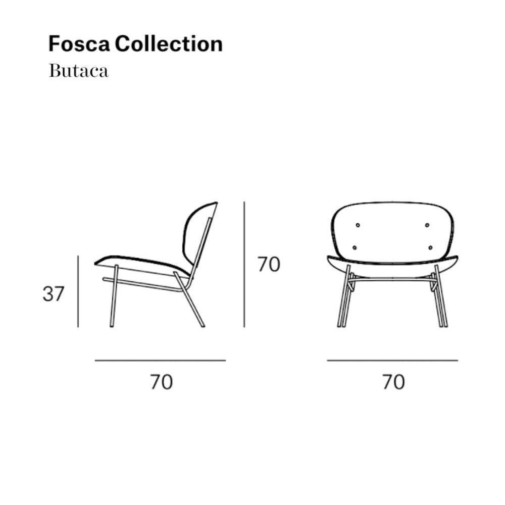 Butaca Fosca Blasco&Vila. Butacas con diseño modernos. Butacas modernas.