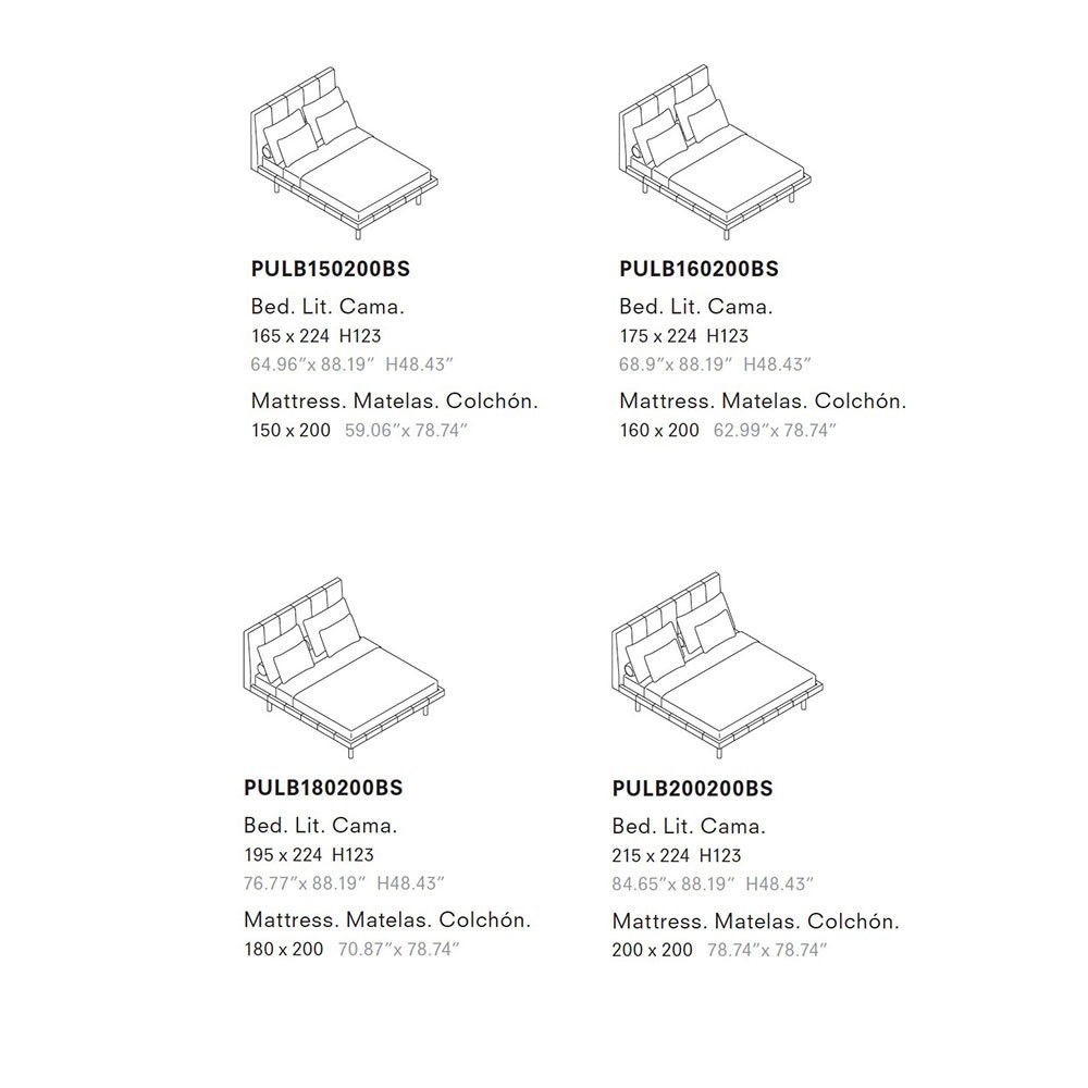 Cama Pulse suspendida Joquer. Camas cómodas de diseño moderno para tu dormitorio.