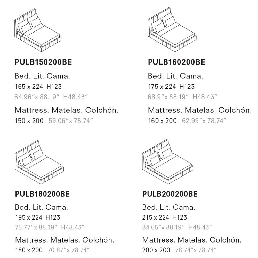 Cama Pulse suelo Joquer. Camas cómodas de diseño moderno para tu dormitorio.