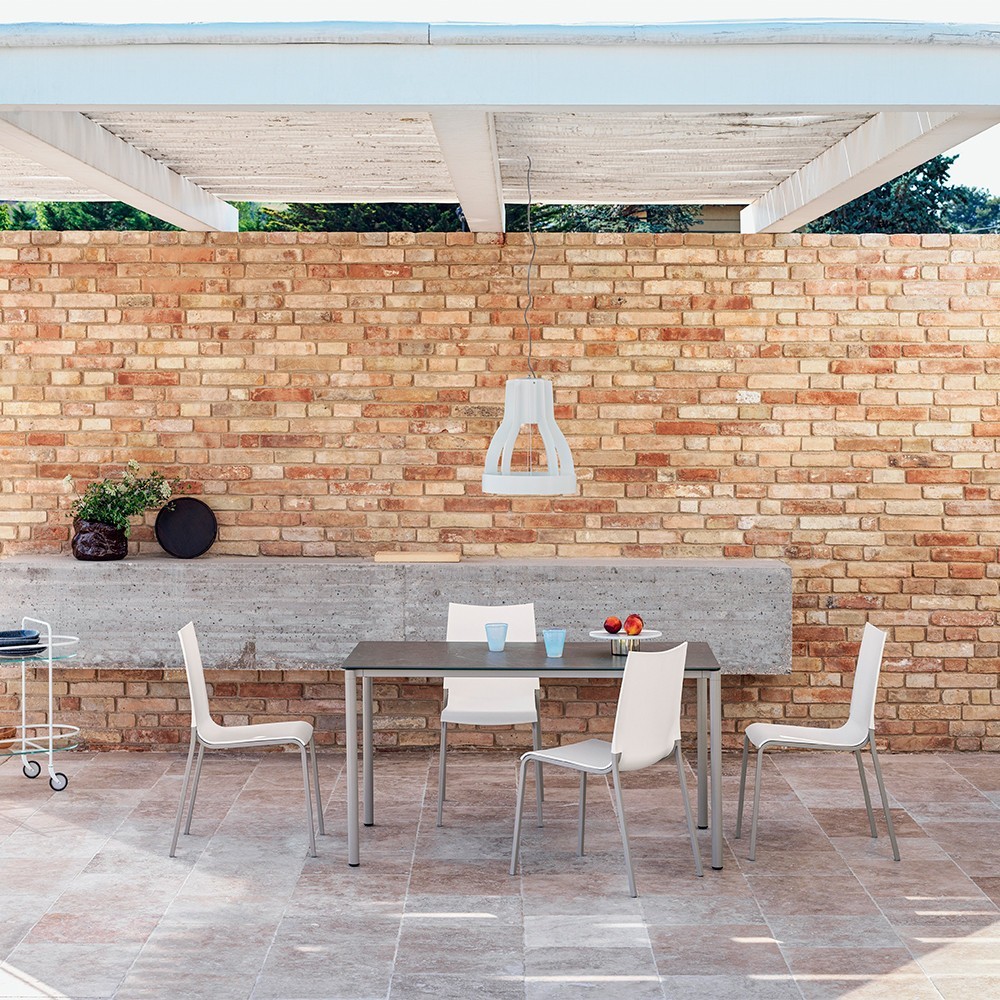 Mesa Moon Rectangular de Bontempi. Catálogo de mesas fijas o ...