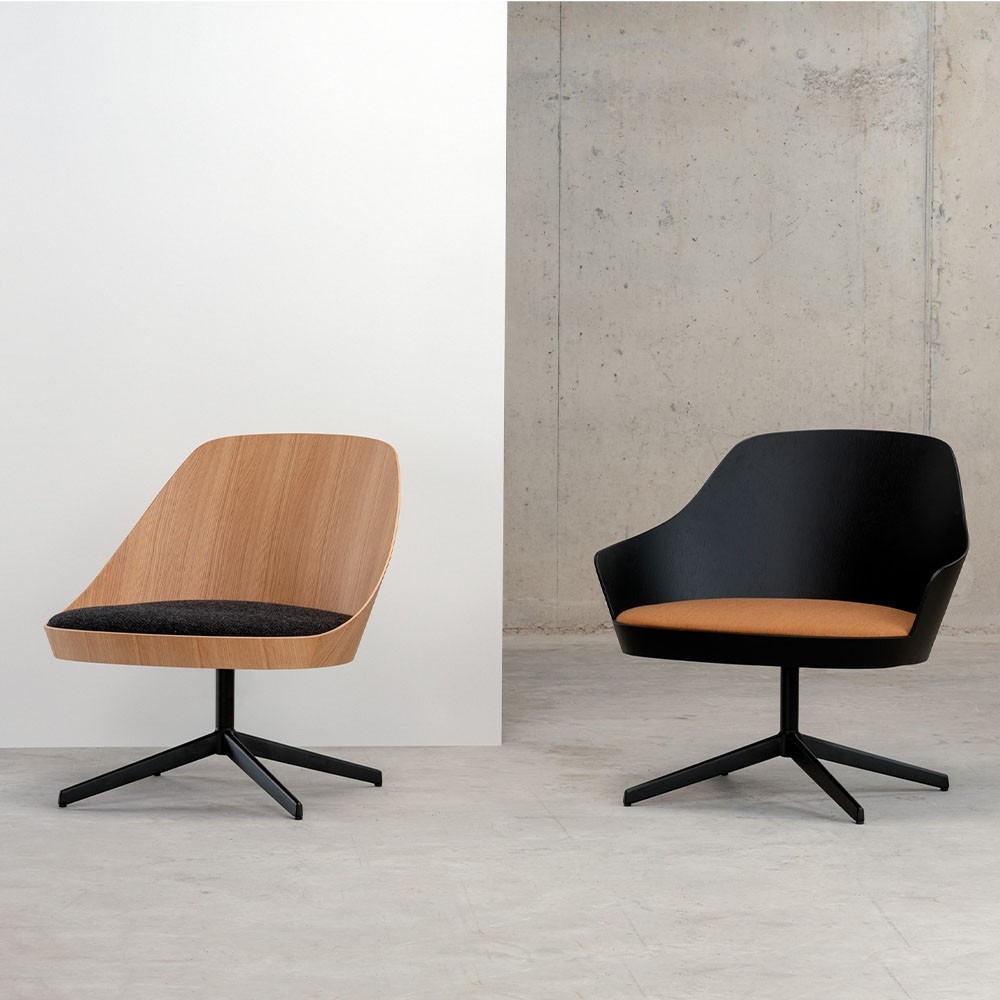 Butaca Kaiak Lounge 4R Enea. Diseño moderono ideal para salón o oficina.