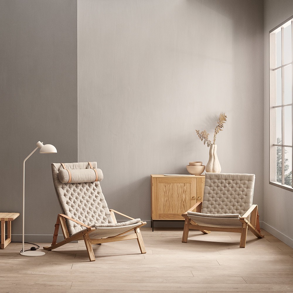 Butaca Plico FK10/FK11 en tela de diseño moderno de Carl Hansen and Son.