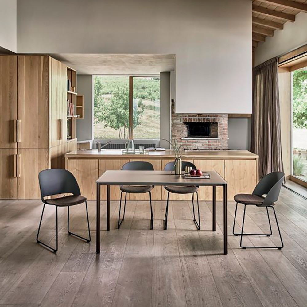 Mesa Moon Rectangular de Bontempi. Catálogo de mesas fijas o ...