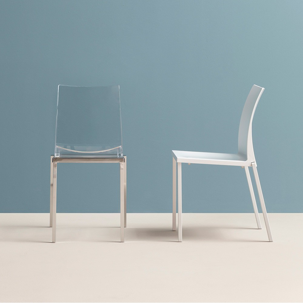 Silla Kuadra 1101/1329/TP de Pedrali. Sillas de diseño. Sillas modernas ...