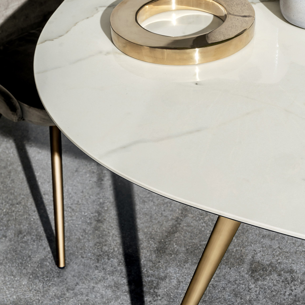 Mesa Arkos shaped cerámica Sovet Italia. Mesa comedor ideal para salones.