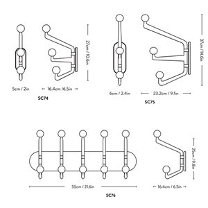 Perchero pared Capture &Tradition