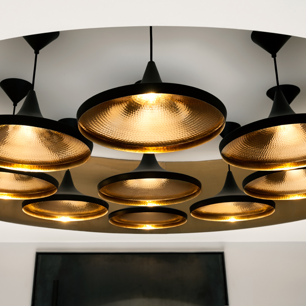 Lámpara suspensión Beat Wide Tom Dixon. Iluminación de diseño original ...