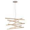 Lámpara suspensión Rhythm Vertical Madera Vibia