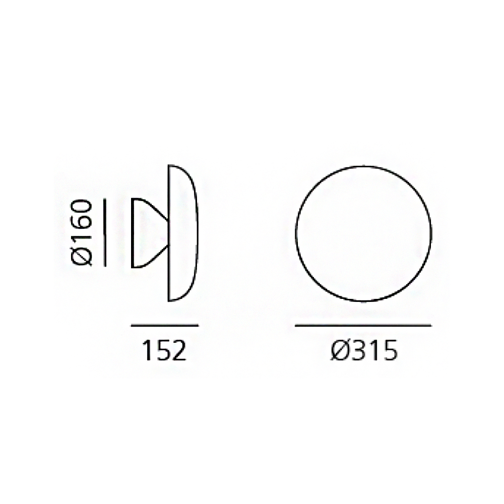 Aplique/Plafón Knop Outdoor Artemide