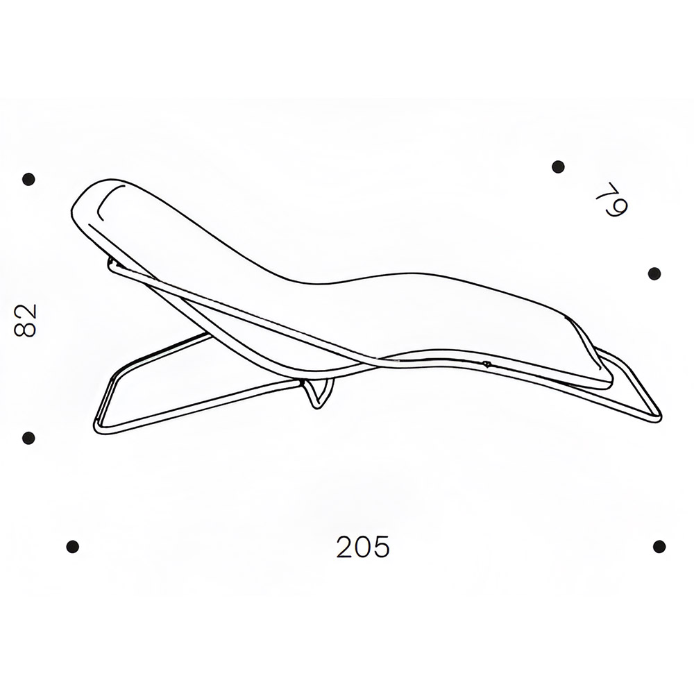 Chaise Lounge Wireflow Driade. Elegantes muebles tapizados para el hogar.