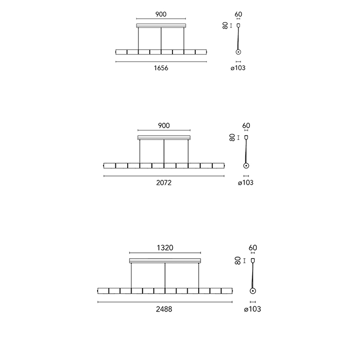 Lámpara suspensión Luce Orizzontale Flos