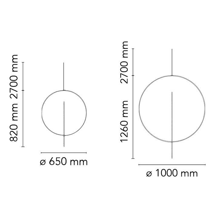 Lámpara colgante Overlap de Flos Iluminación. Diseño italiano.