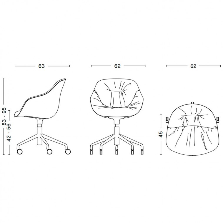 Silla AAC 153 Soft de Hay. Silla tapizada.